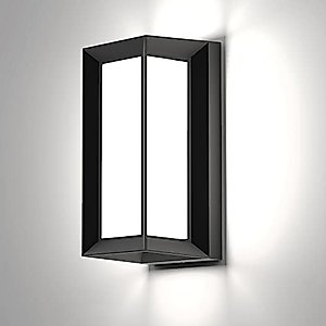 Sytmhoe Porch Lights Outdoor Wall Sconce, 24W 2400LM 5000K Modern LED Porch & Patio Lights, Aluminum Exterior Light Fixture Matt Black IP65 Waterproof for Hallway House Backyard Garage Lighting.
