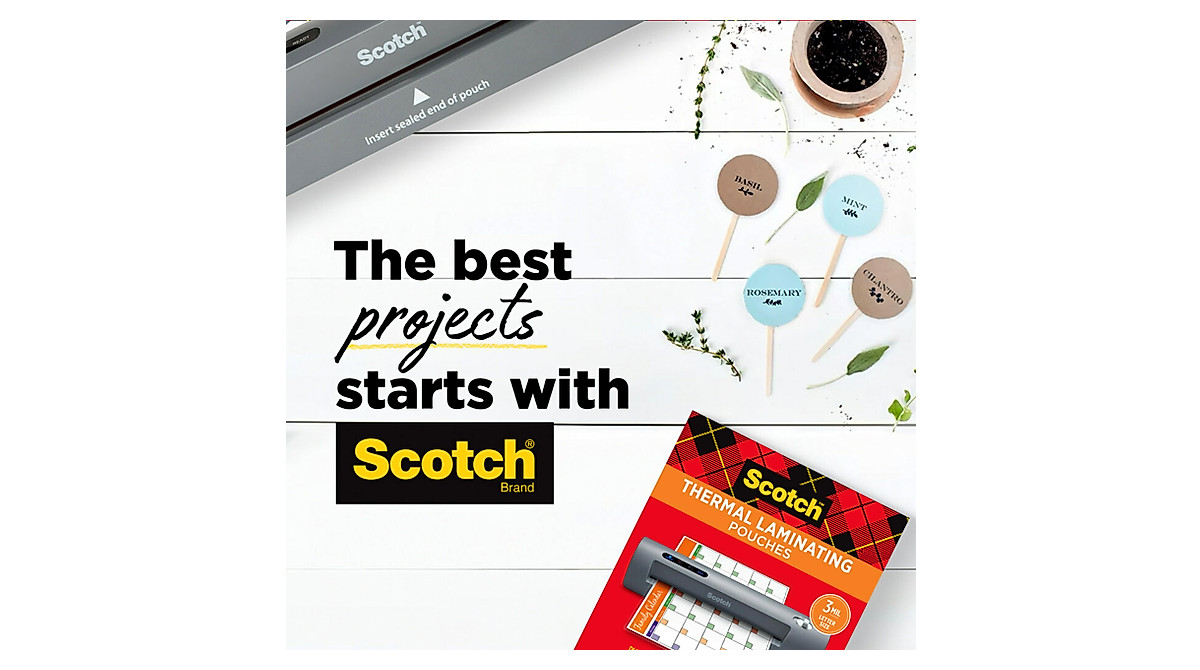 Scotch Thermal Laminator TL901X – Professional 2-Roller System for ...
