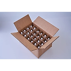 Focus Nutrition 24 Pack Clear Frosted Boston Round Essential Oils Aromatherapy Glass Bottles Jar With White Bamboo eye dropper cap, 1oz