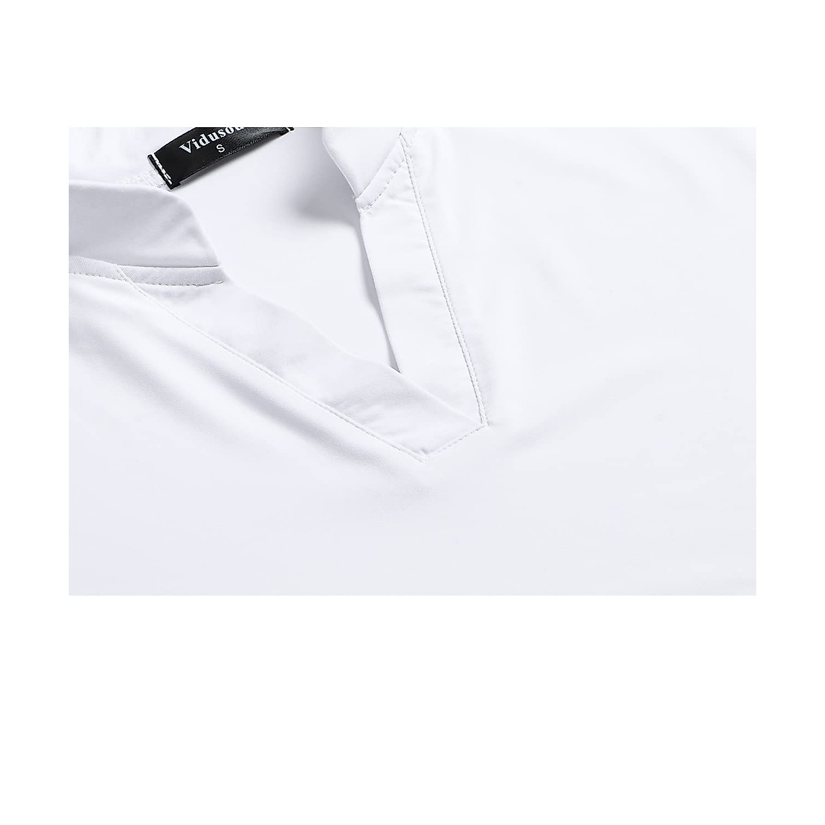 Vidusou Golf Shirts for Women,Tennis Polo Womens Short Sleeve Athletic T-Shirts Sport Active Workout Golf Apparel Running Outdoor Clothes White XL