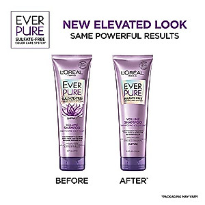 L’Oréal Paris Moisture Sulfate Free Conditioner, Hair Care for Color-Treated Hair with Rosemary Botanicals, EverPure, 8.5 Oz (Packaging May Vary)