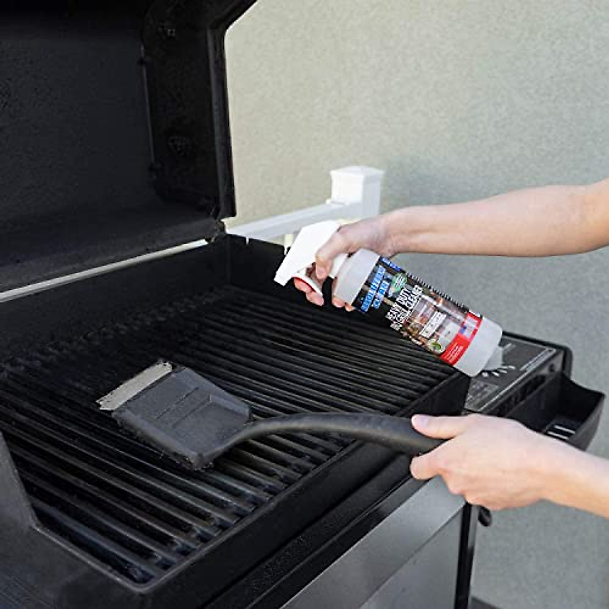 Absolutely Clean IT JUST WORKS as Grill Cleaner Spray! - Professional Strength, Natural Enzyme Formula - Fast Acting, Fume Free - USA Made (16oz Spray Bottle)