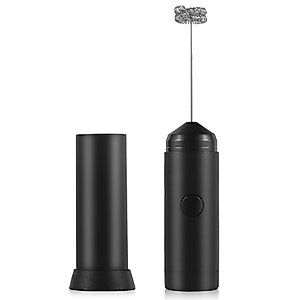 YIMICE Milk Frother for Coffee, Handheld Foam Maker for Lattes, Cappuccino, Frappe, Black