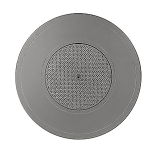 Round 44 in. x 44 in. Aluminum Propane Fire Pit Table with Glass Beads, Two Covers, Lid, 57,000 BTUs in Grey Finish