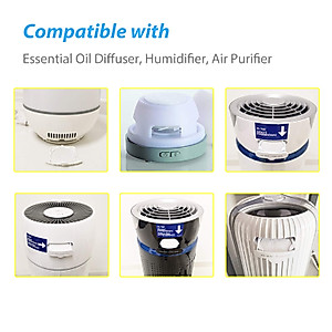 Ulrempart Refill Pad Compatible with Homedics Humidifier Essential Oil Diffuser | Essential Oil Replacement Microfiber Pad | Triangle Oil Tray Pad | White 30-Pack