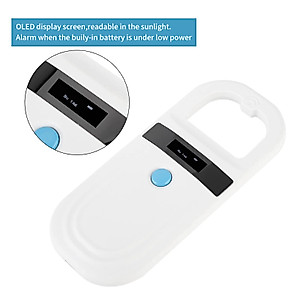 Pet ID Microchip Reader,Rechargeable RFID EMID Animal Handheld Reader,Pet ID Scanner Animal Chip Registration,Support Pet Tag FDX-B (ISO11784 / 11785)