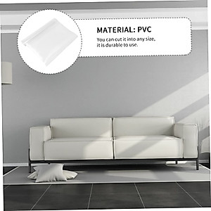 NUOBESTY Transparent Floor Mat PVC Clear Chair Mat Waterproof Door Carpet Rug Hard Floor Protector Table Cover Desks Mat for Home Office Study 40x60CM