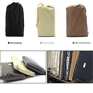 Amtoolate 2/3 Seat Porch Swing Cover Chair Bench Replacement Cover, 600D Thickened Oxford Waterproof Patio Swing Cushions for Outdoor Garden,Black-45.2 x 18.9 x 18.9 Inch