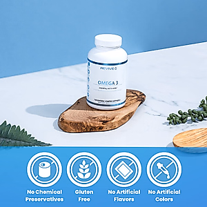 Revive MD | Omega 3 | Promotes The Digestion of Proteins, Fats, Starches & Fibers for Men and Women | Supports Gastric Acid Balance | Targeted Enzyme Support