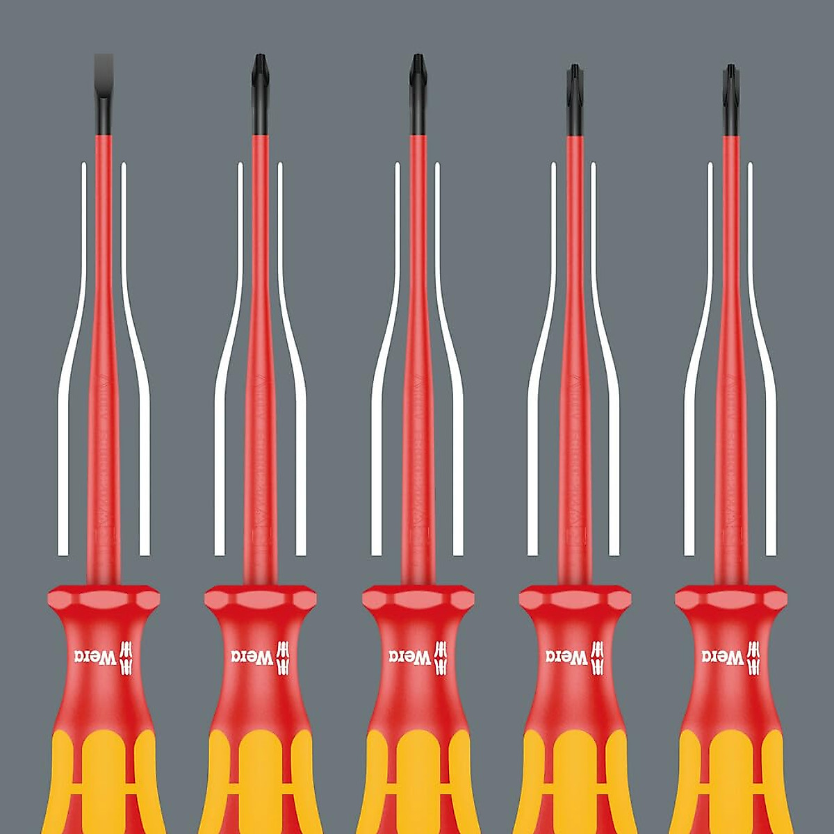 Wera 05006480001 Kraftform Plus Serie 100 Rack 160is Screwdriver Set (7 Piece)