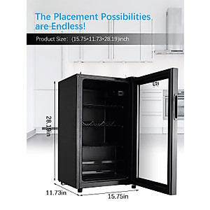 KRIB BLING Beverage Refrigerator and Cooler, 120 Cans Mini Refrigerator for Soda, Water, Beer, Wine, Small Drink Dispenser Machine for Home, Dorm, Office with Adjustable Wire Shelving