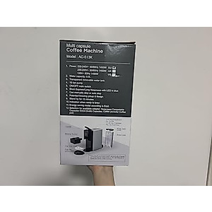 KOTLIE 4in1 Espresso Machine,Customize Volume Settings,Single Serve Coffee Maker for Nespresso original/K cups/L'OR/Ground Coffee/illy Coffee ESE,19Bar Espresso Maker,1450W Coffee Machine