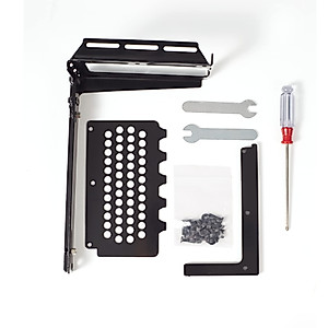 Formulamod Vertical GPU Mounting Bracket Graphics Card Holder Kit with PCI-E 4.0 x16 Riser Cable 90 Degree Right Angle 20cm (Black)