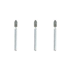 Dremel 83322 Silicon Carbide Grinding Stones, 3 Rotary Tool Accessories for Grinding, Sharpening and Engraving in Stone, Glass and Non-ferrous Metals