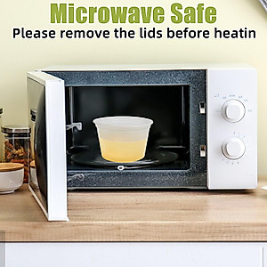 EASYTRIP 24 Pack plastic Food Storage Containers 32 oz，Deli Containers With airtight lid，Disposable Meal Prep Containers/BPA Free/Freezer Safe/Dishwasher Safe/Microwave Safe/Stackable