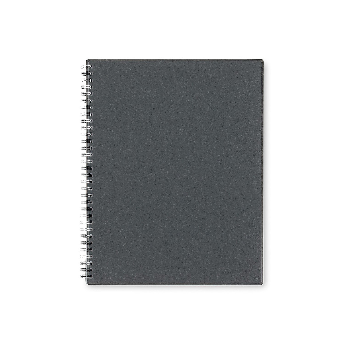 Blue Sky Notes Professional Notebook, Flexible Cover, Twin-Wire Binding, 8.5" x 11", Gray