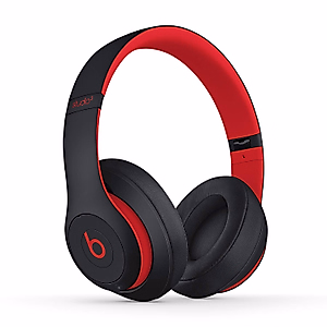 Beats Studio3 Wireless Noise Cancelling Over-Ear Headphones - Defiant Black-Red (Renewed Premium)