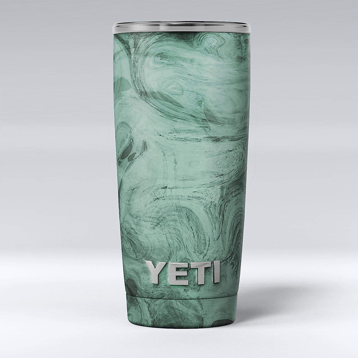Design Skinz Green Slate Marble Surface V16 - Skin Decal Vinyl Wrap Kit Compatible with The Yeti Rambler Cooler Tumbler Cups