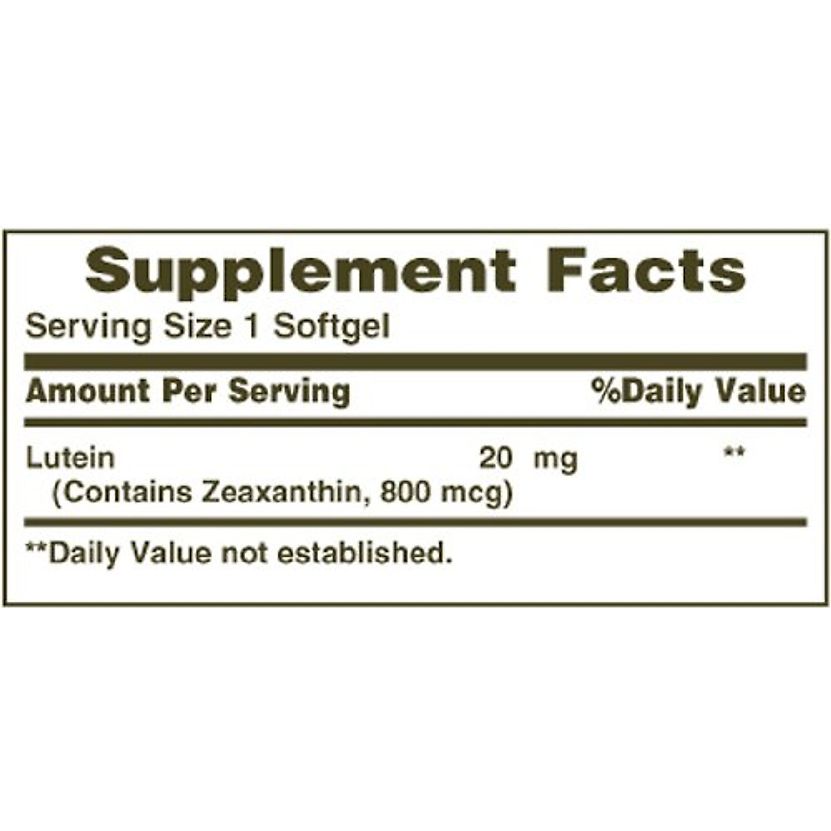 Nature's Bounty Lutein Pills, Eye Health Supplements and Vitamins, Support Vision Health, 20 mg, 40 Softgels