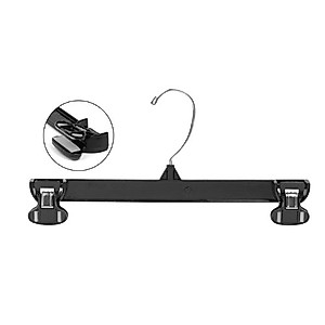Only Hangers Black 12" Pinch Grip Hanger w/ Swivel Hook [ Bundle of 50 ]