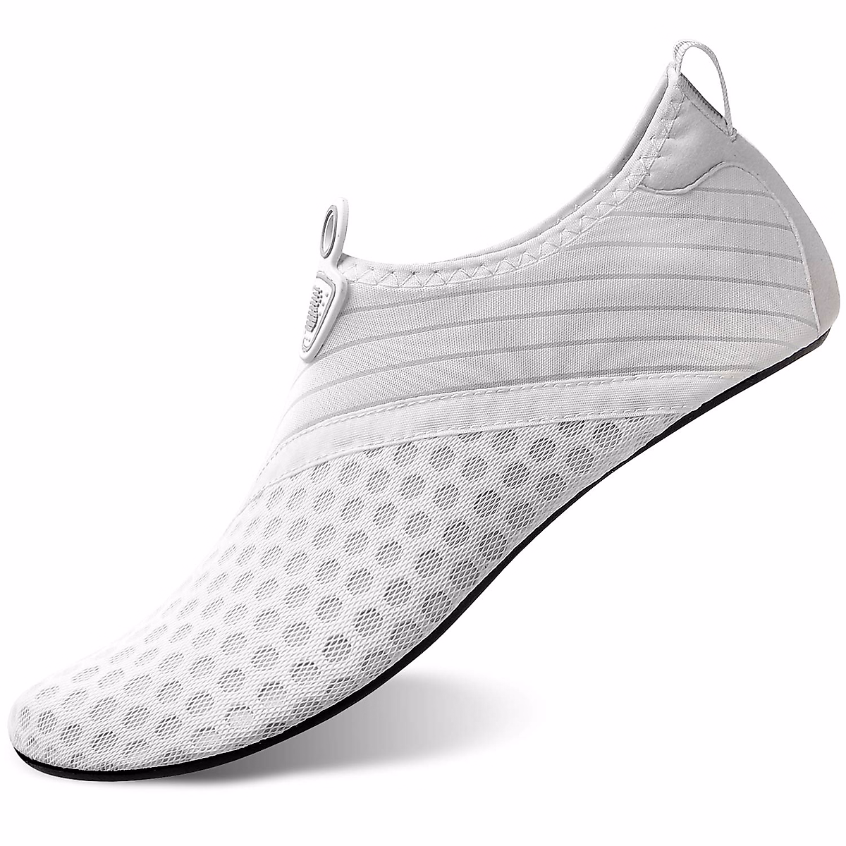 BARERUN Womens Mens Outdoor Water Shoes Aqua Socks for Beach Swim Surf Yoga Sport White 12-13 M US Women / 10-11 M US Men