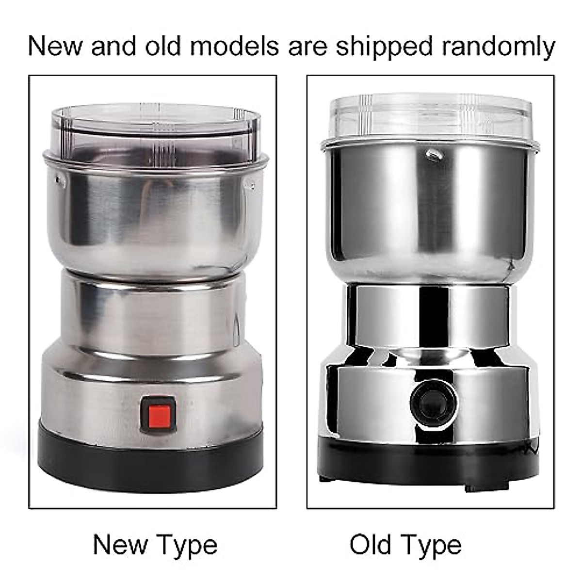 Aramox Coffee Grinders, Other Than Hand Operated,Stainless Steel Electric Spice Coffee Nut Grain Herb Grinder Crusher Mill Blender Kitchen Tool (US Plug 110V)