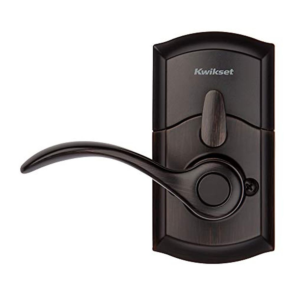 Kwikset SmartCode 955 Keypad Electronic Lever Door Lock Deadbolt Alternative with Pembroke Door Handle Lever Featuring SmartKey Security in Venetian Bronze