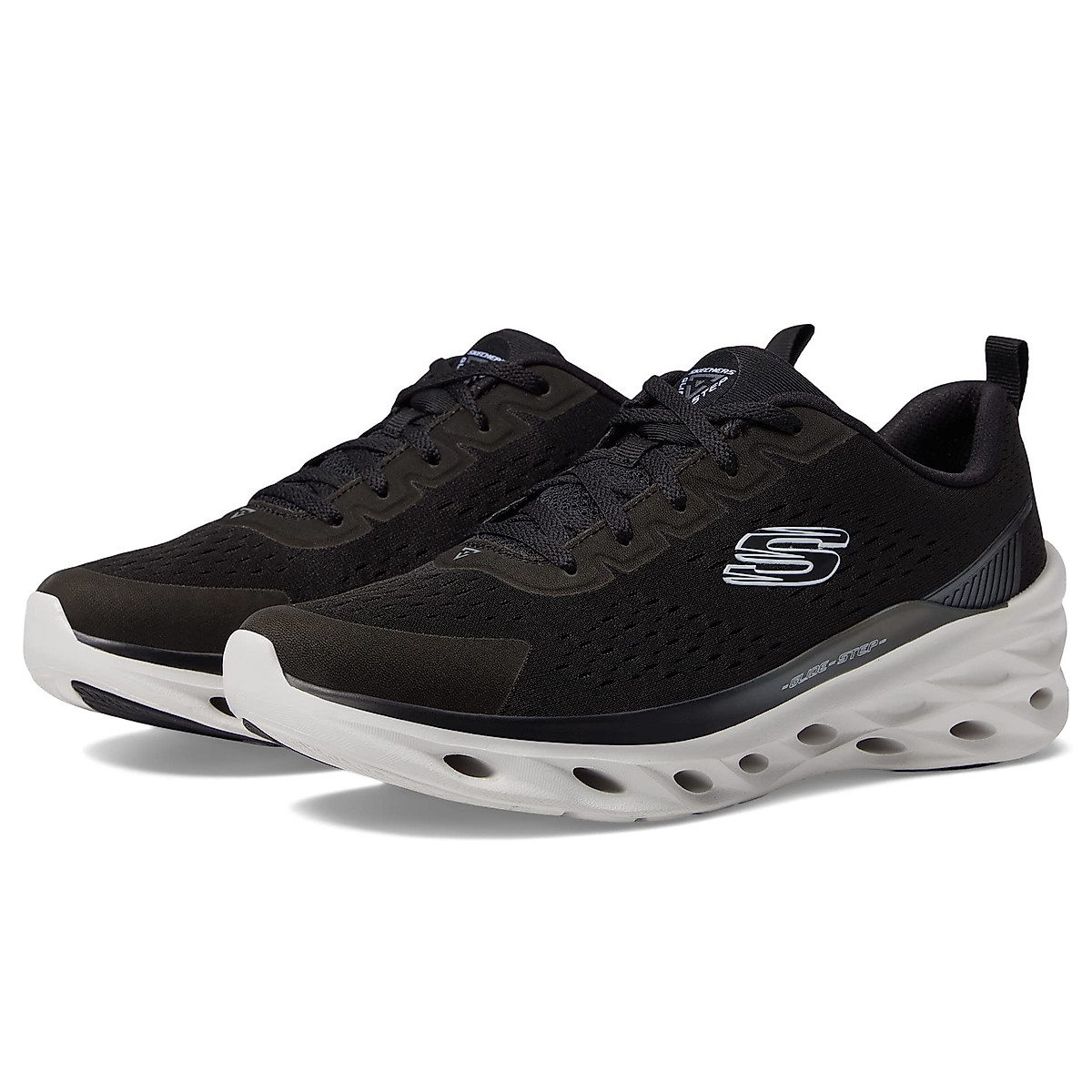 Skechers Glide Step Swift Black White 5.5 B (M)