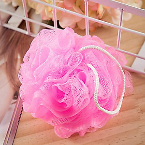 Kids Bath Sponges, Small Mesh Loofah Colorful Shower Sponges Exfoliating Travel Loofah Pack of 8