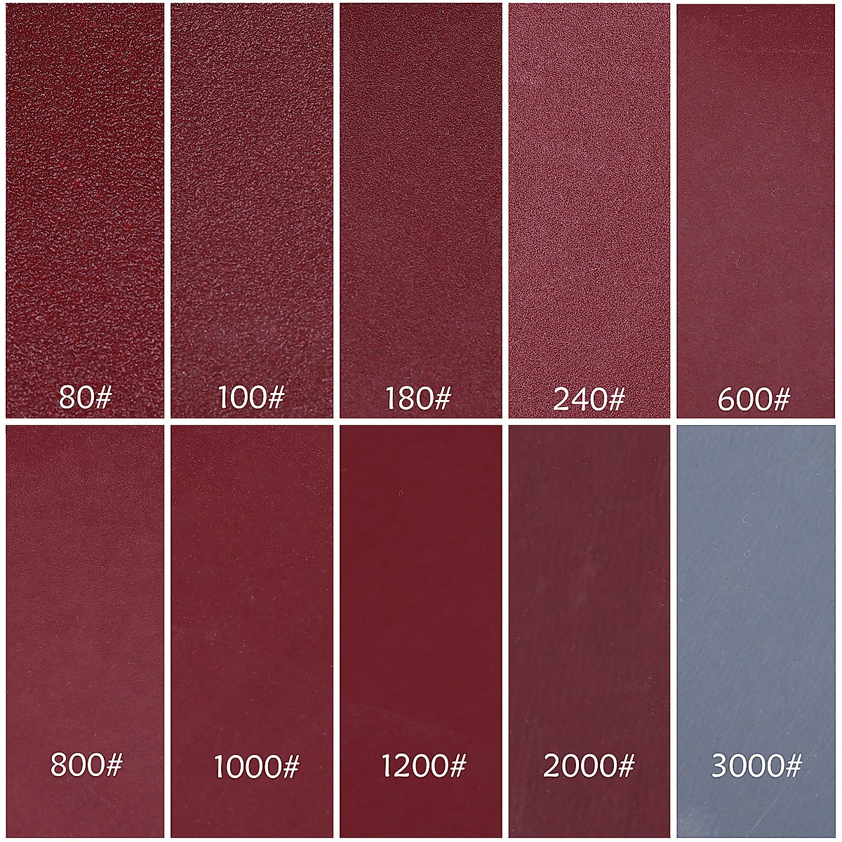 WCIC 100 Pack 3 Inch Sanding Discs Hook & Loop 3 Inch Sanding Pads Aluminum Oxide Sandpaper Pads 80/100/180/240/600/800/1000/1200/ 2000/3000 Grit for Grinding Rotary Tool