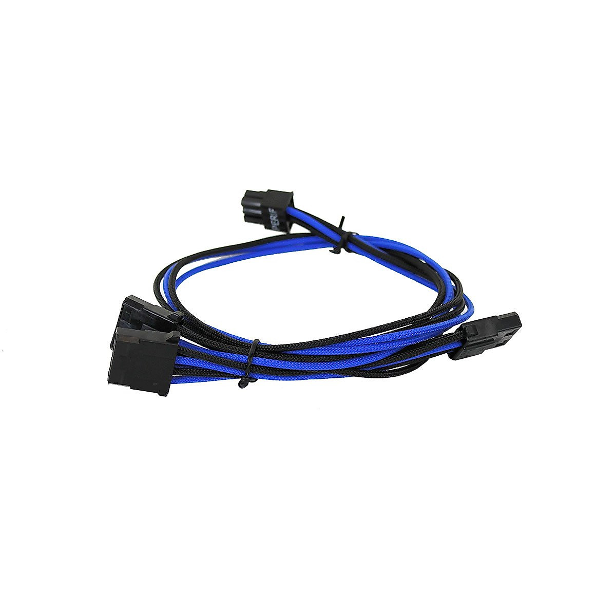 EVGA Black & Light Blue 750-850 G2/G3/G5/G6/G7/GA/G+/GM/P2/P3/P5/P6/P+/T2 Power Supply Cable Set, Individually Sleeved (100-G2-08KL-B9)