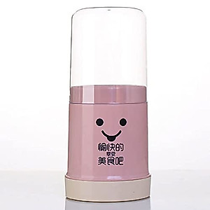 Cute Kitchen Utensil Holder for Countertop and Plastic Drainage Chassis Tableware Storage Container,Chopstick Holder Storage, Standing Cutlery Storage Organizer Caddy with Dustproof(pink)