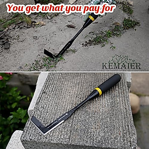 Kemaier Crack Weeder Tool Stainless Steel Versatile Weed Remover, Weeder, and Weed Puller for Heavy-Duty Garden Tasks