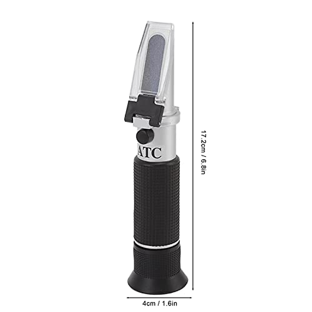 Brix Refractometer with ATC,0‑28% Salinity Optical Refractometer Portable Handheld Refractometer with Box Screwdriver Lens Cloth for Seawater Aquarium