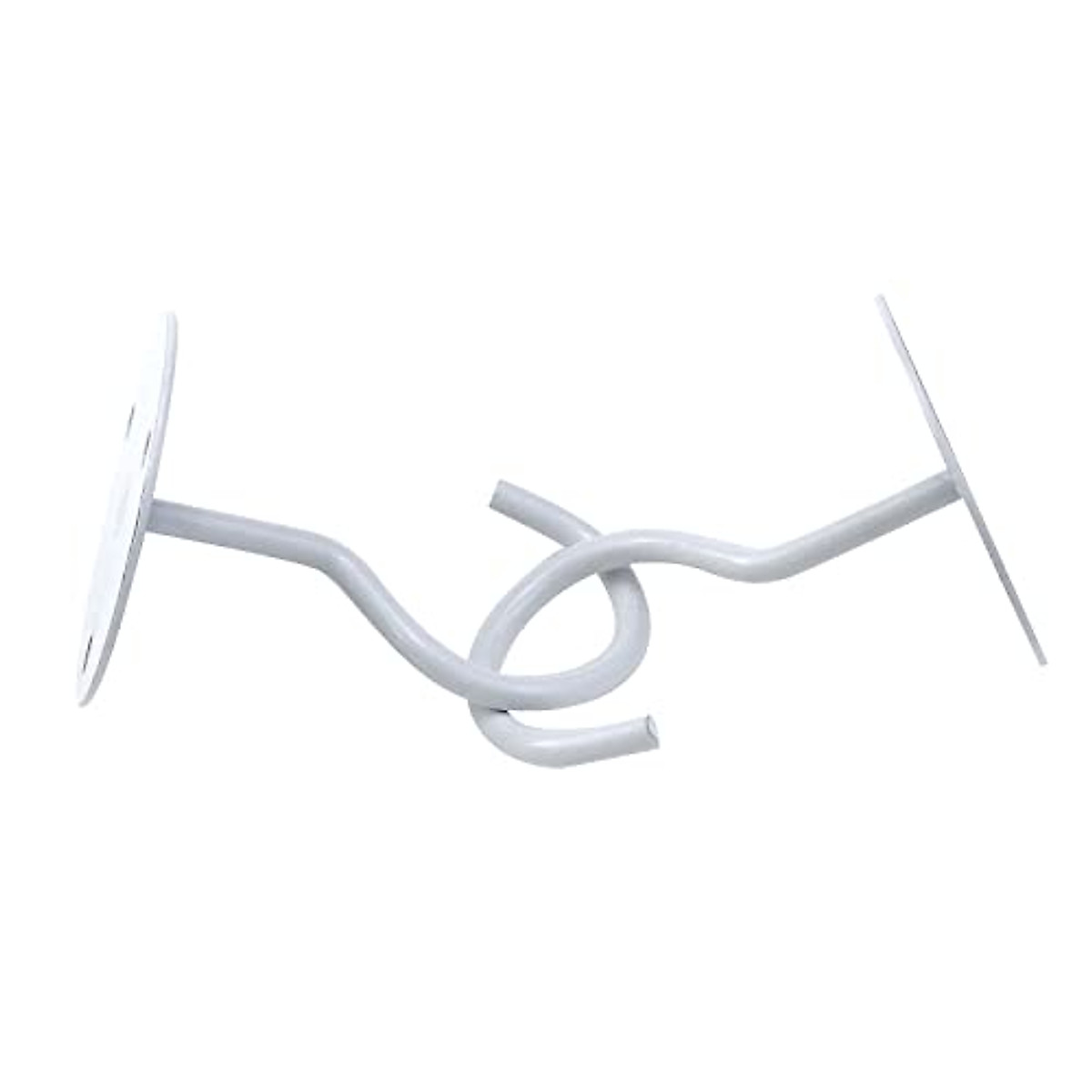 Pastlla 4Pcs Ceiling Hooks, Wall Mount Ceiling Metal Hooks Hanger Iron Bracket Hooks for Hanging Plants Flowerpots Lanterns Decoration Lights, for Indoor & Outdoor Use 2.17" (White)