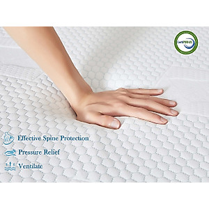 Generic 5 Inch,Memory Foam Mattress,Full Size,Medium-Firm Waterproof Cover,Bed Mattress in a Box for Kids Adult CertiPUR-US Certified, White