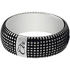 J163 Size 6 Impression Black Stainless Steel Ring Mormon One Moment In Time LDS CTR
