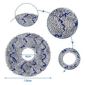Home Times Vacuum Mop Replacement Pads for ECOVACS DEEBOT X1 Omni TURBO X1/ X1 Plus