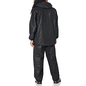 FROGG TOGGS Men's Standard Classic All-Sport Waterproof Breathable Rain Suit, Black Jacket/Black Pants, Medium
