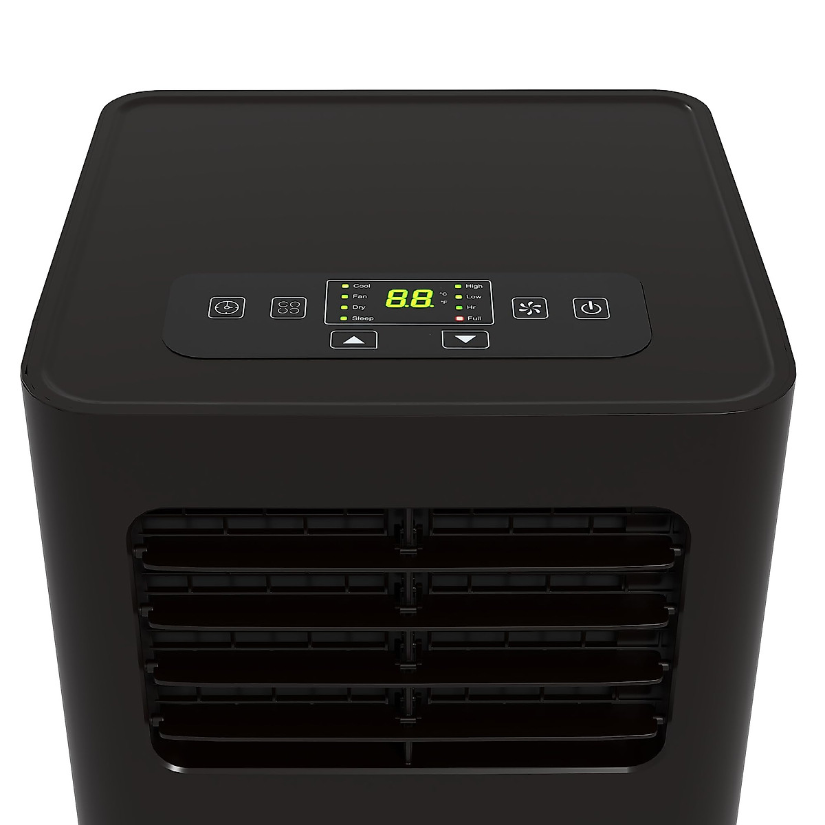 HOMCOM 8000 BTU Portable Air Conditioner for Rooms Up to 345 Sq. Ft., 3-in-1 AC Unit with Dehumidifier, Cooling Fan, Sleep, Remote, 24H Timer On/Off, Window Installation Kit, Black