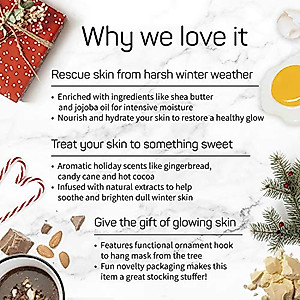 SpaLife Holiday Treats Facial Masks Christmas Masks 12 pack Assorted