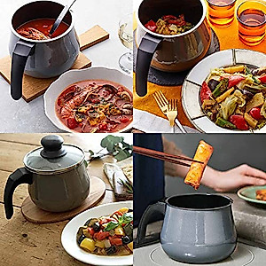 WMF W0516685290 Fusion Tech Mineral Multi-Pot, 5.5 inches (14 cm), MQ (Milky Quartz), Compatible with Gas Fire, Waterless Pot, Rice Cooking, 5.5 inches (14 cm)