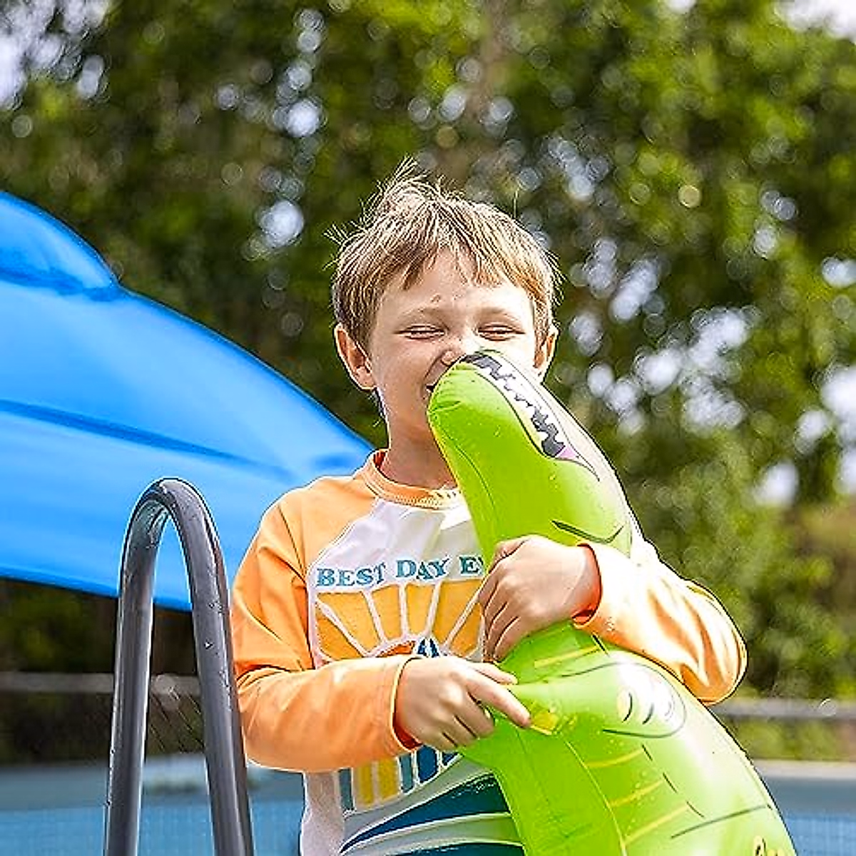 KATAKA 6 Pack Dinosaur Inflatable Toy Includes air Pump Party Decorations Pool Floating Toy Dinosaur Collection Birthday Party Gifts for Children and Adults