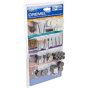 Dremel 730CS 13-Piece Maker Rotary Tool Accessory Kit- Includes Carving Bits, Drill Bits, Sanding Drums and Discs, Grinding Stones, Buffing Wheels, Cutting Discs, and a Storage Case