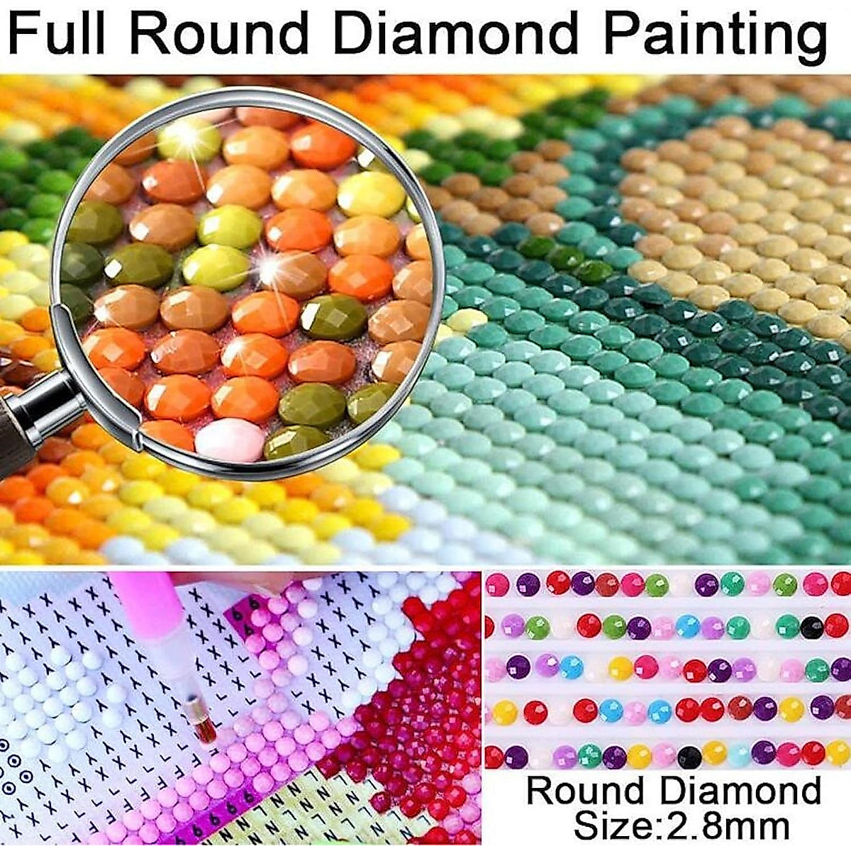 DIY 5D Diamond art Painting by Number Kits Full Round Drill Diamond art Painting Arts Kits for Adults Art Football Helmet-7 Arts Painting Rhinestone Picture Art Craft Home Wall Decor 15.7x19.7inch