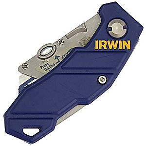 IRWIN Utility Knife, Folding (2089100), Blue (Pack of 2)