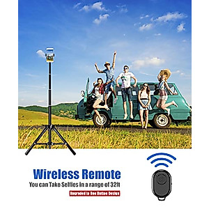 Selfie Stick Tripod, 62 inch Extendable Detachable Selfie Stick Tripod Stand with Remote for iPhone 14 13 12 Pro MAX Samsung Galaxy S23 S22 S21 Ultra