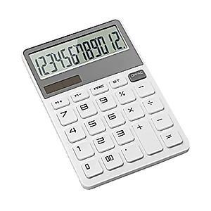 CUJUX Fashion Calculator 12-bit Large Screen Personality Large Calculator Solar Financial Accounting Office Special Calculator (Color : B, Size : One Size)