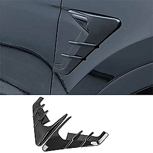 muge racing Tesla Model 3 Y Side Camera Indicator Protection Cover, Tesla Accessories Compatible with Model 3 Model Y Autopilot 2.0-3.0(Glossy Black)