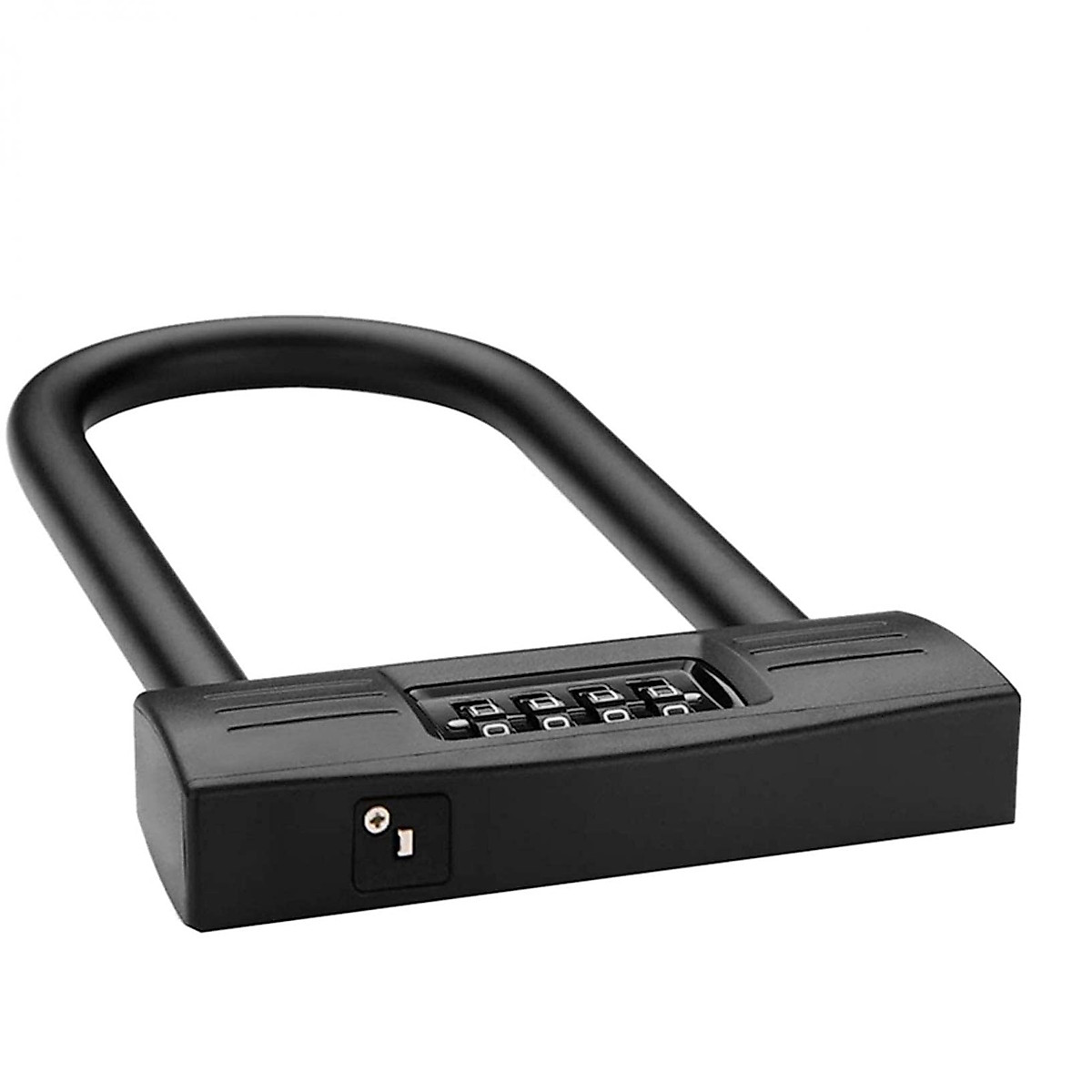 MGUOTP U-Locks Bicycles U Lock, Bicycle Safety Tool Indoor & Outdoor Waterproof Use Anti-Theft, Black (Color : Black)